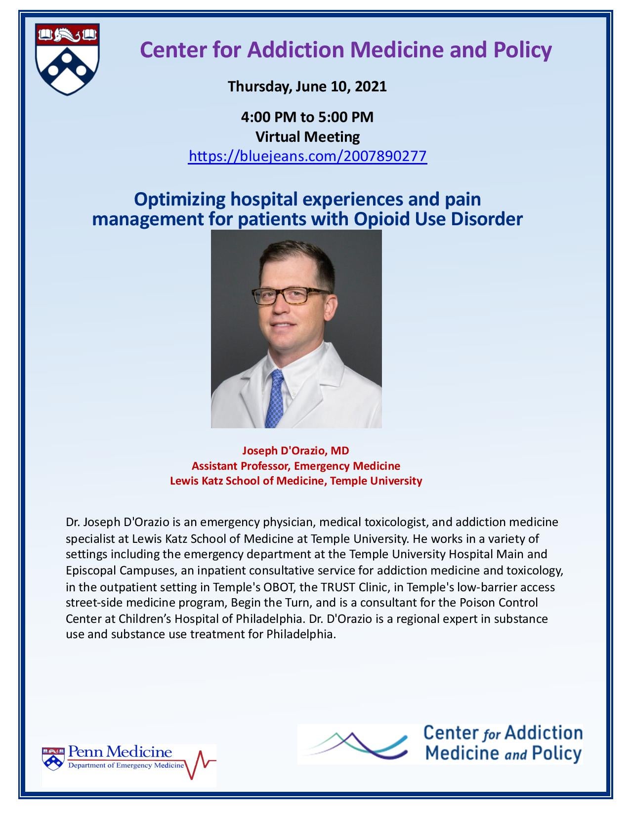 Speaker Series: Optimizing hospital experiences and pain management for ...
